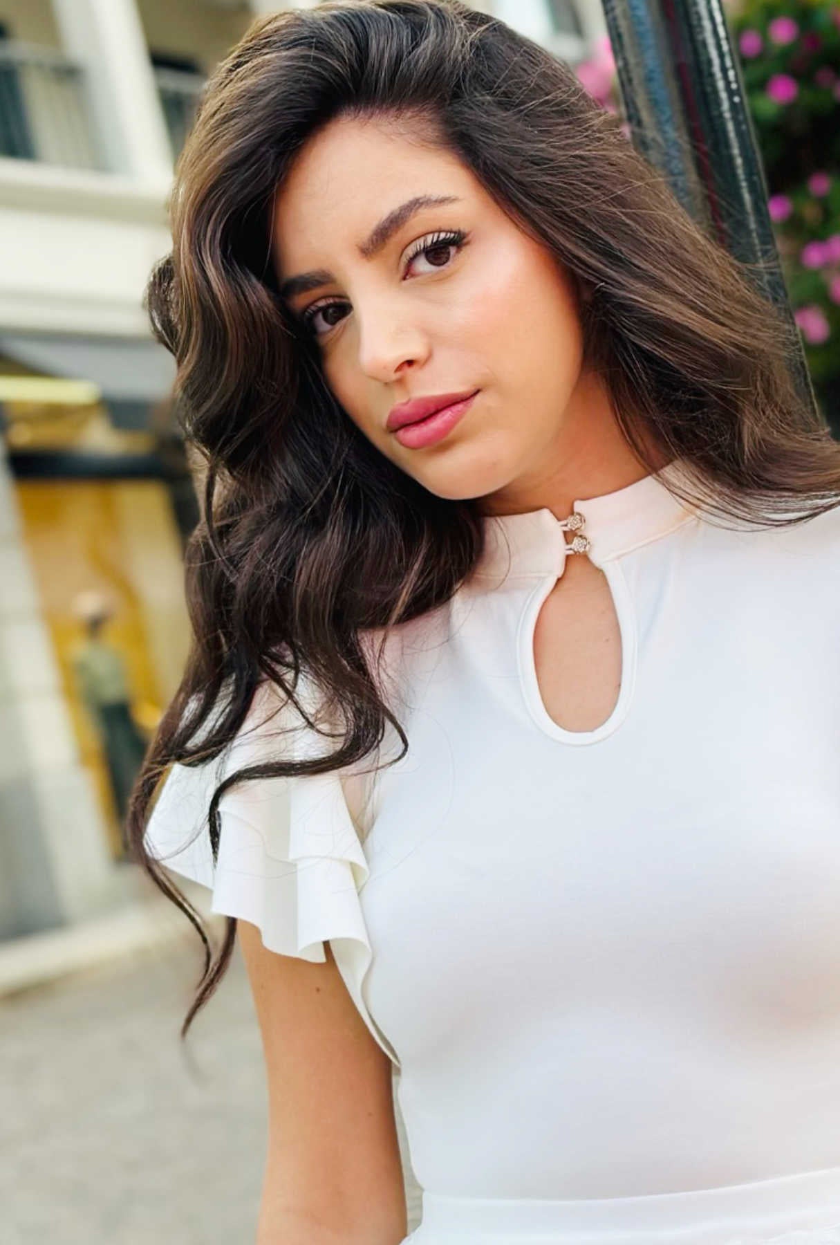 The Keyhole Bodysuit - Powder